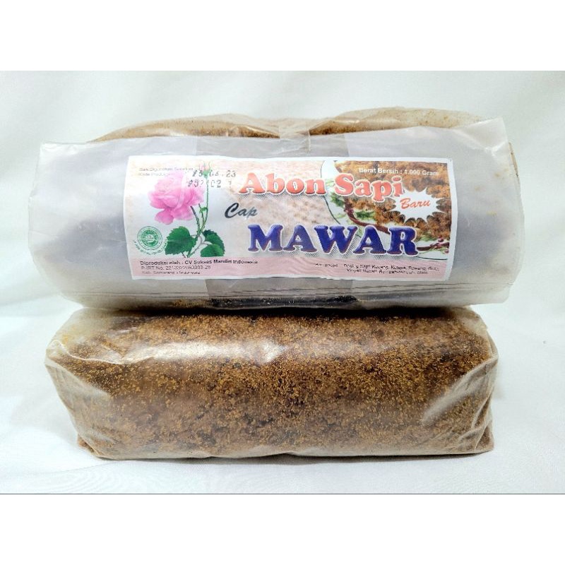 Jual Abon sapi cap mawar 1 kg | Abon sapi mawar | Shopee Indonesia