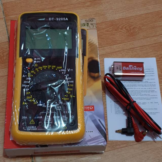 Jual Digital Multitester Avometer DT-9205A /Avo meter layar besar ...