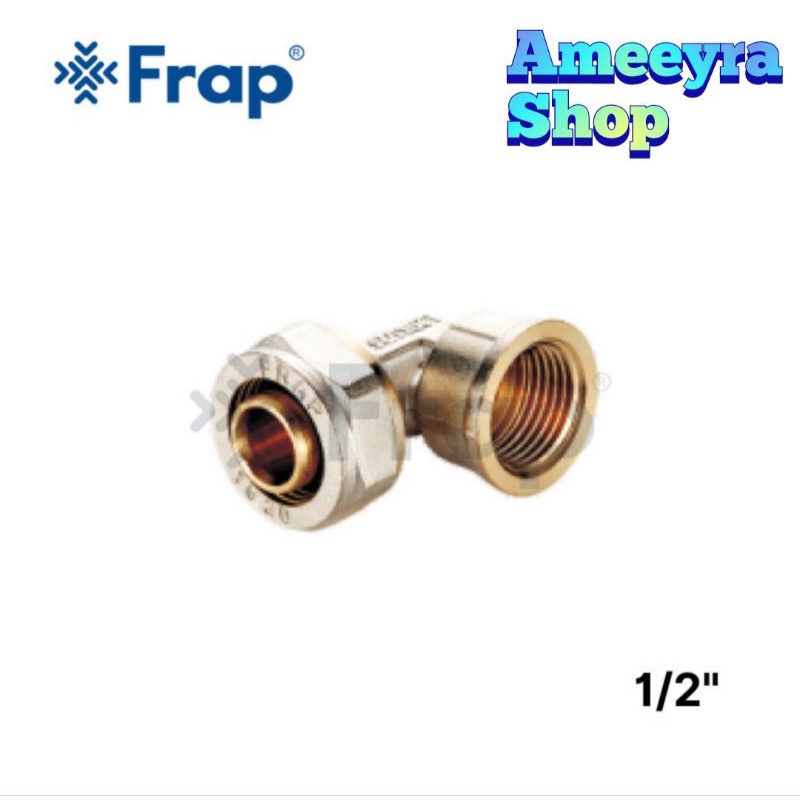 Jual Frap Female Elbow Drat Dalam IFm.205.1604 Size 1/2 Inch Material Kuningan/Brass | Shopee ...