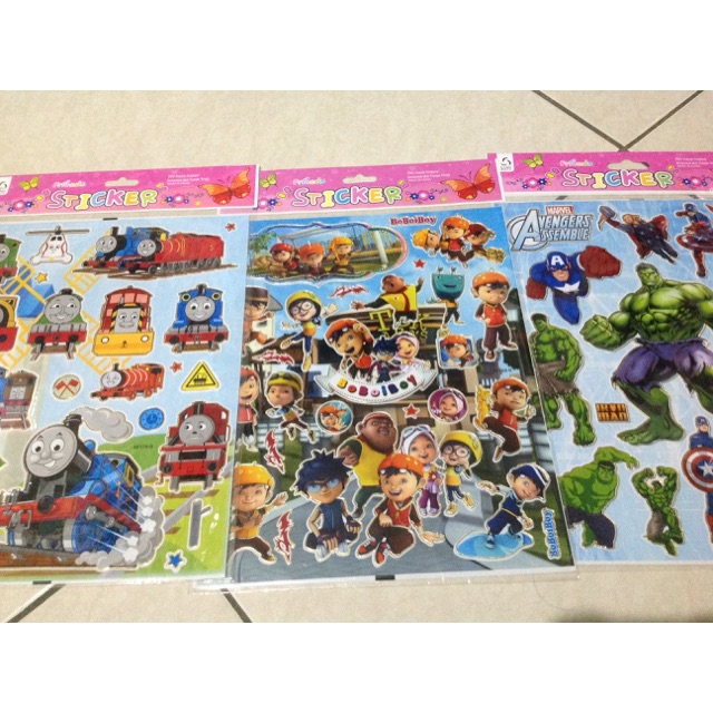Jual Stiker/sticker/gambar tempel motif karakter kartun | Shopee Indonesia