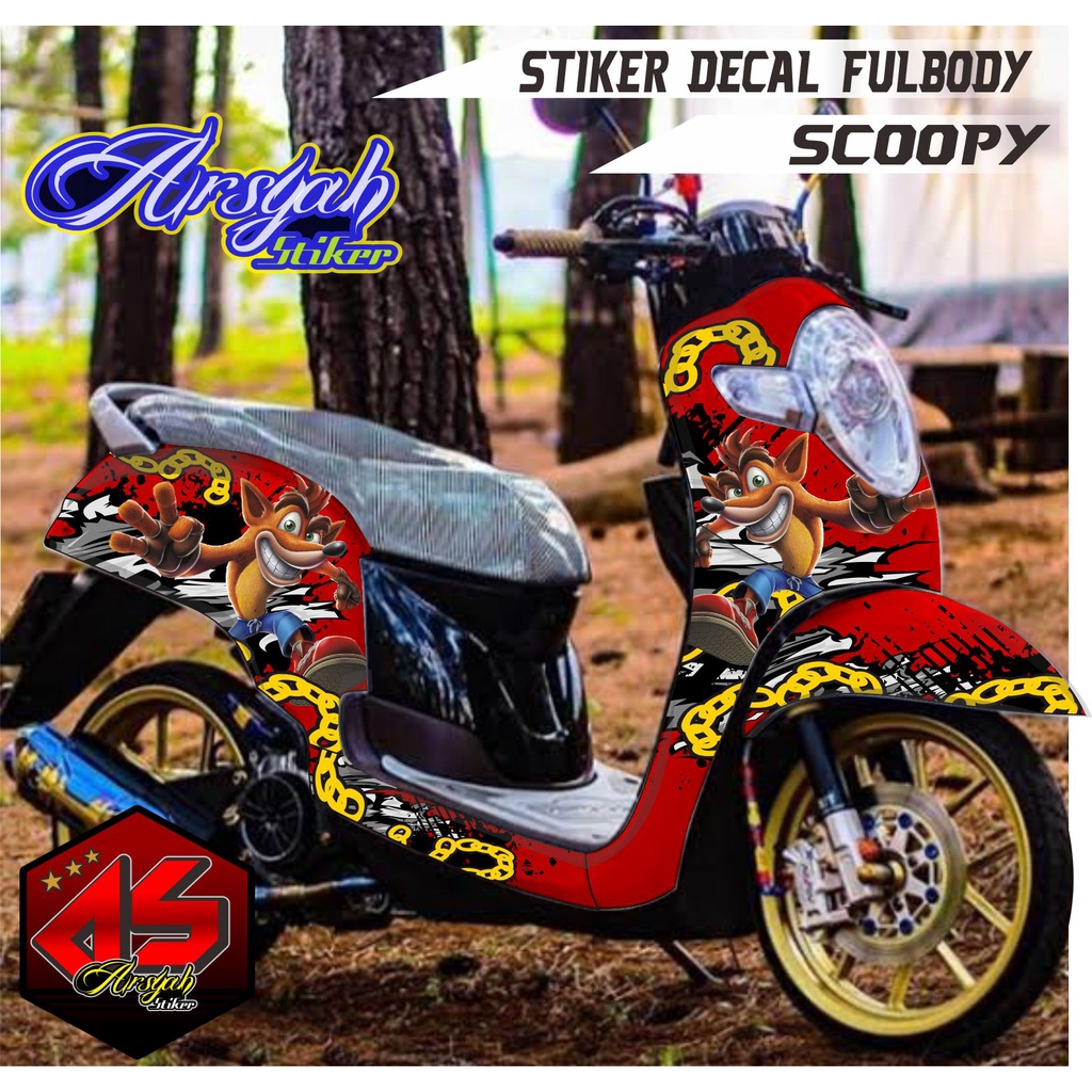 Jual Decal scoopy full body Full Blok Decal Scopy Dekal New Fi 2019 ...