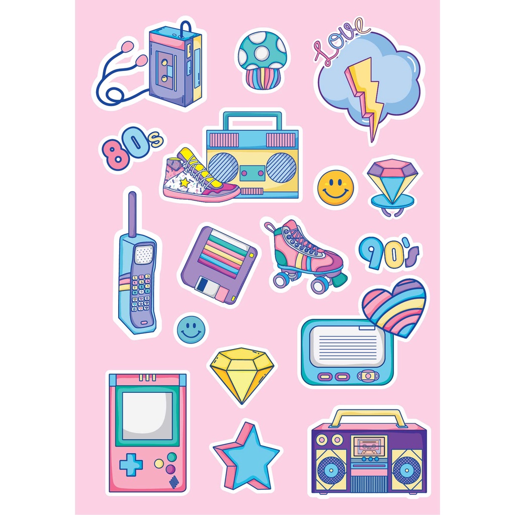 Jual STIKER AESTHETIC A6 VINYL *BISA CUTTING* | STICKER ESTETIK HP ...