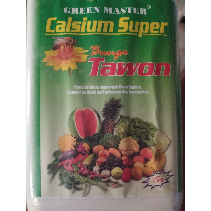Jual calsium super bunga TAWON isi 1kg cegah layu dan busuk buah ...