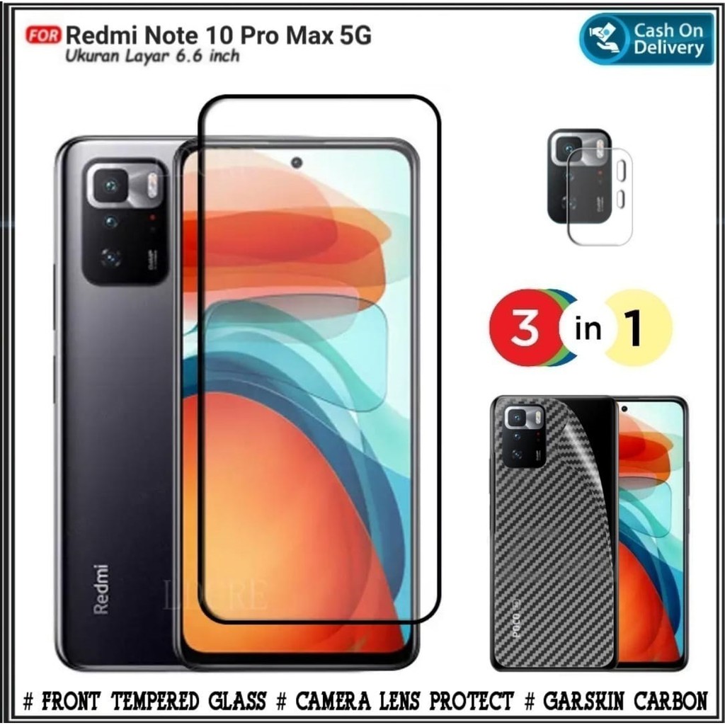 Jual Tempered Glass Xiaomi Redmi Note 10 Pro Max 5G / Xiaomi Mi 10T ...