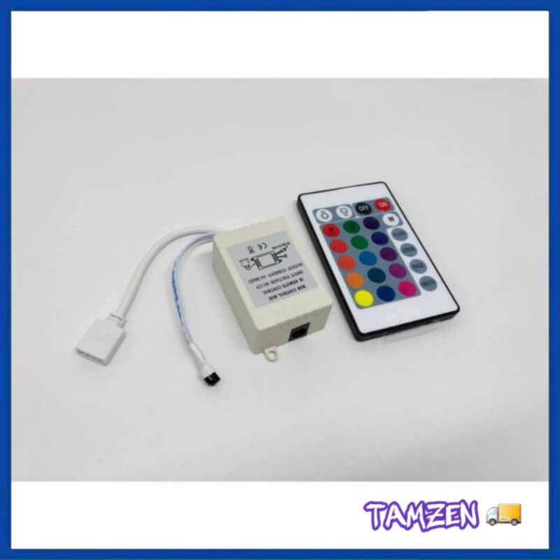 Jual remote lampu led strip rgb 3258 3528 controller adaptor | Shopee Indonesia
