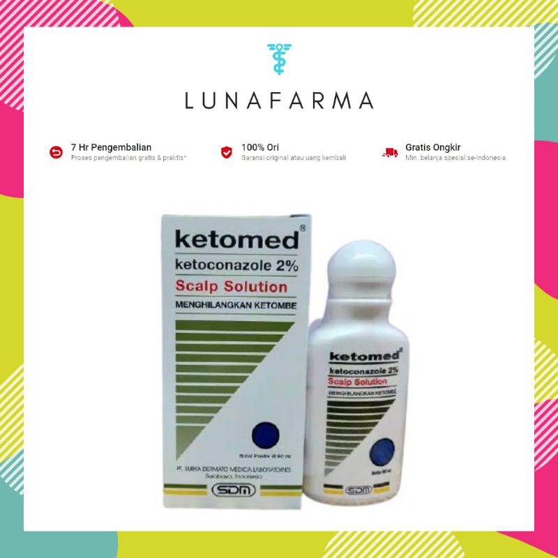 Jual Ketomed Ketoconazole 2% 60 ml / Shampo / Pembasmi Ketombe | Shopee ...