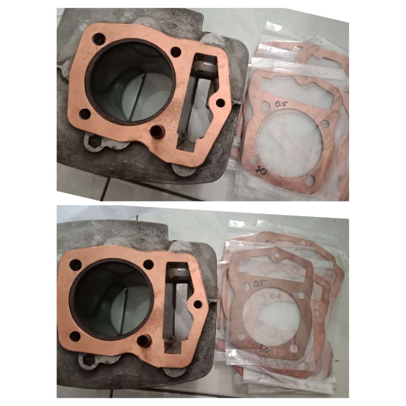 Jual Packing Pack Tembaga Head Cylinder Kop Tiger GL Pro Megapro MP CB 0,5mm 66mm 68mm 70mm ...
