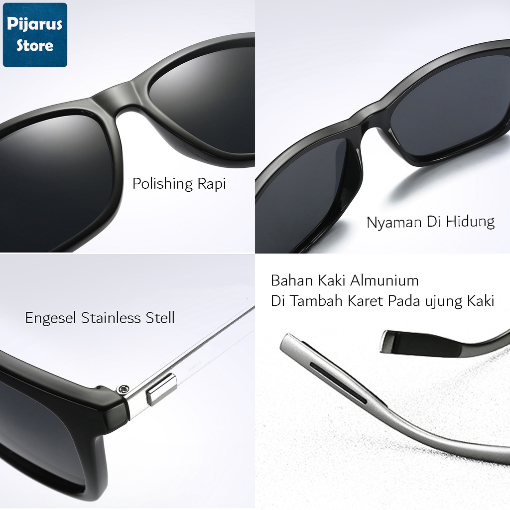 Jual Kacamata Pria Polarized UV Protection Mengemudi Kaca Mata Memancing Paset Ikan By Pijarus ...