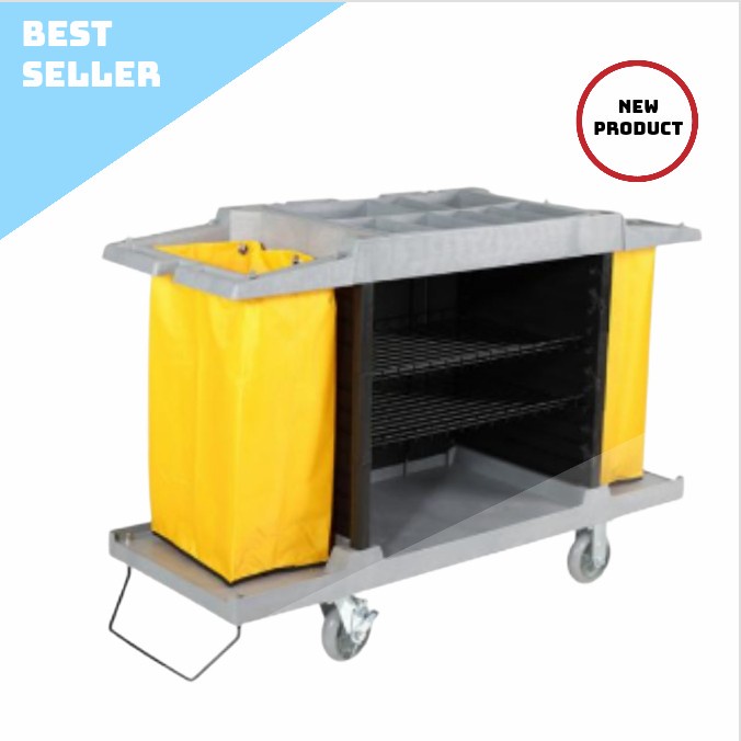 Jual Guest Room Service Cart Trolley Dorong Houskeeping | Shopee Indonesia