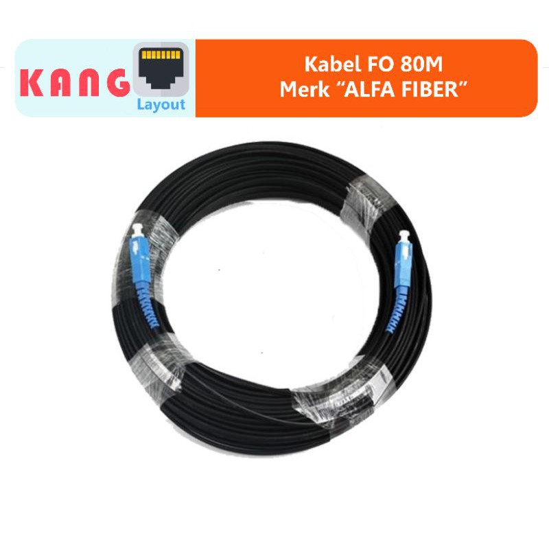 Jual Kabel Fiber Optik Precon Dropcore, core sudah ada Connector 80M ...