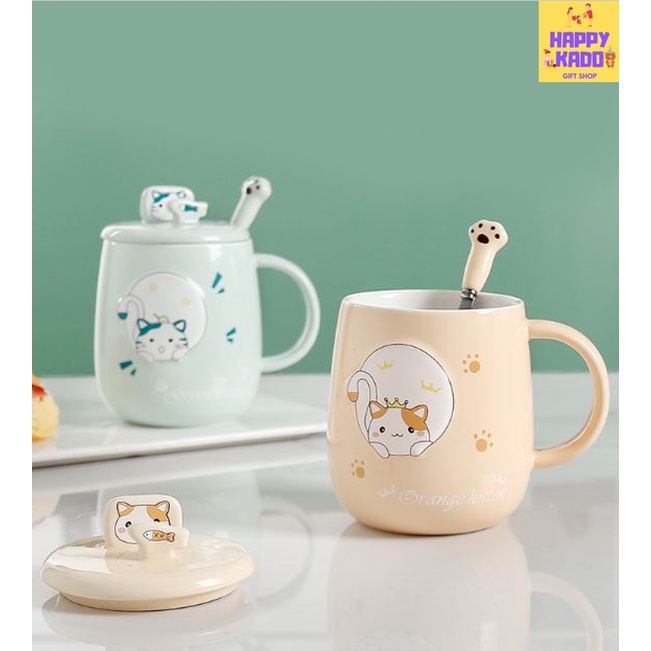 Jual Gelas Mug Kucing Aesthetic Lucu Mungil Keramik Kado Ulang Tahun ...