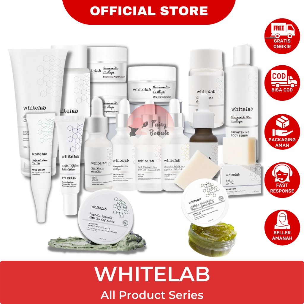 Jual WHITELAB Brightening Serum Niacinamide / WHITELAB Toner / WHITELAB ...