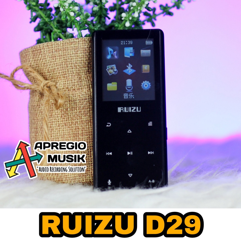 Jual Ruizu D29 HiFi DAP Digital Audio Player MP3 Player Bluetooth 8GB ...