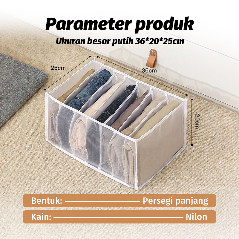 Jual Organizer Lemari /Tempat Penyimpanan Baju / Pakaian Kotak ...