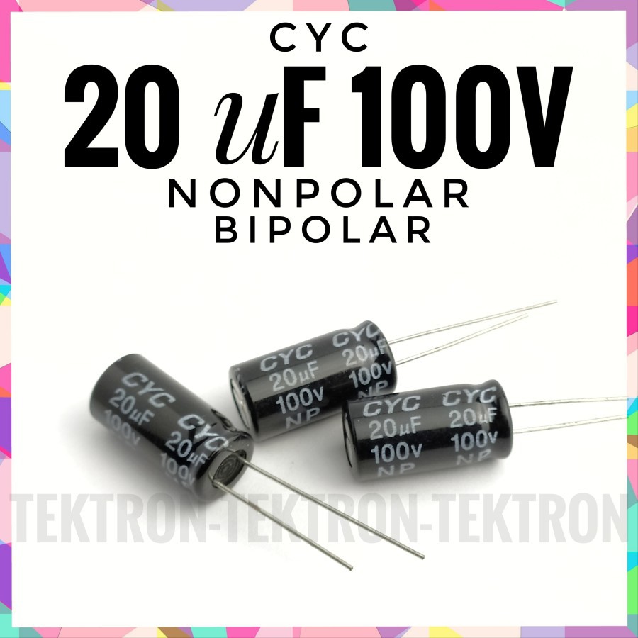 Jual CYC 20uF 100V Elko Nonpolar Bipolar BP NP Audio Crossover | Shopee Indonesia
