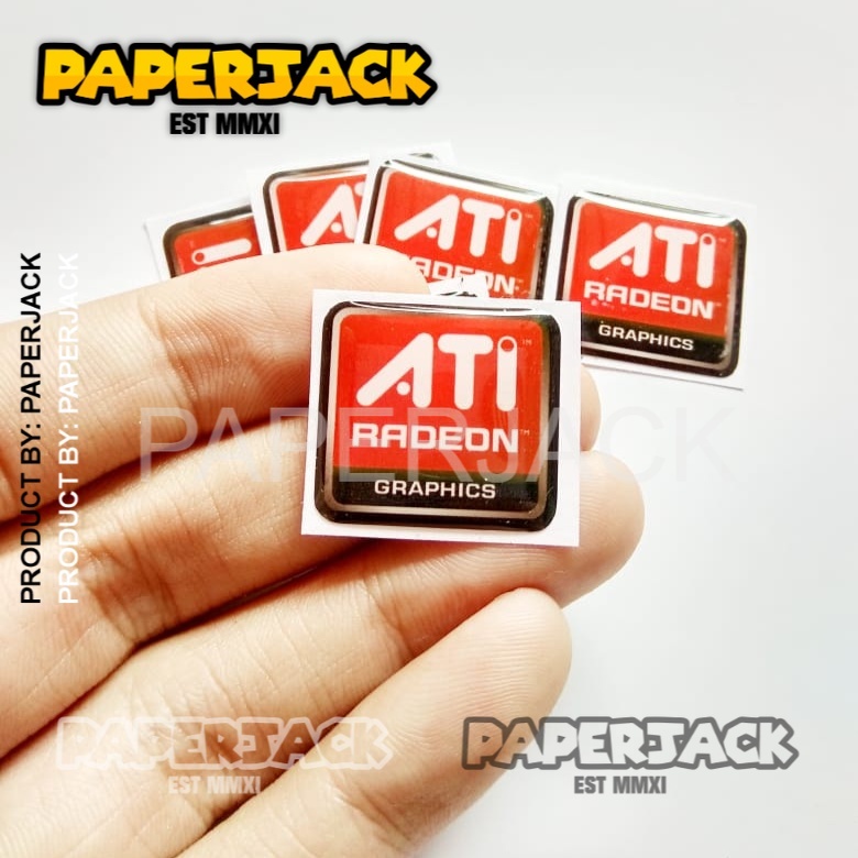 Jual EMBLEM ATI RADEON STIKER RESIN TIMBUL STICKER AKSESORIS CASING PC ...