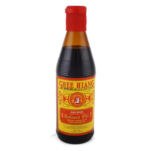 Jual GHEE HIANG Pure Sesame Oil 330ml - Minyak Wijen Lenga Tulin Cap ...