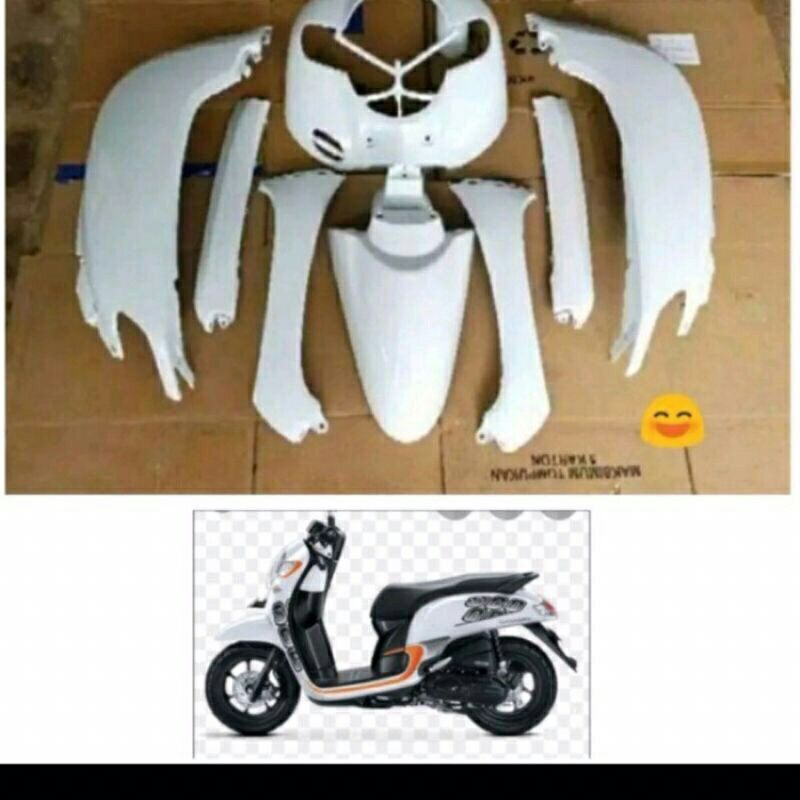 Jual Full Cover Body Bagian Halus Honda Scoopy Fi Donat 2017 2018 2019 ...