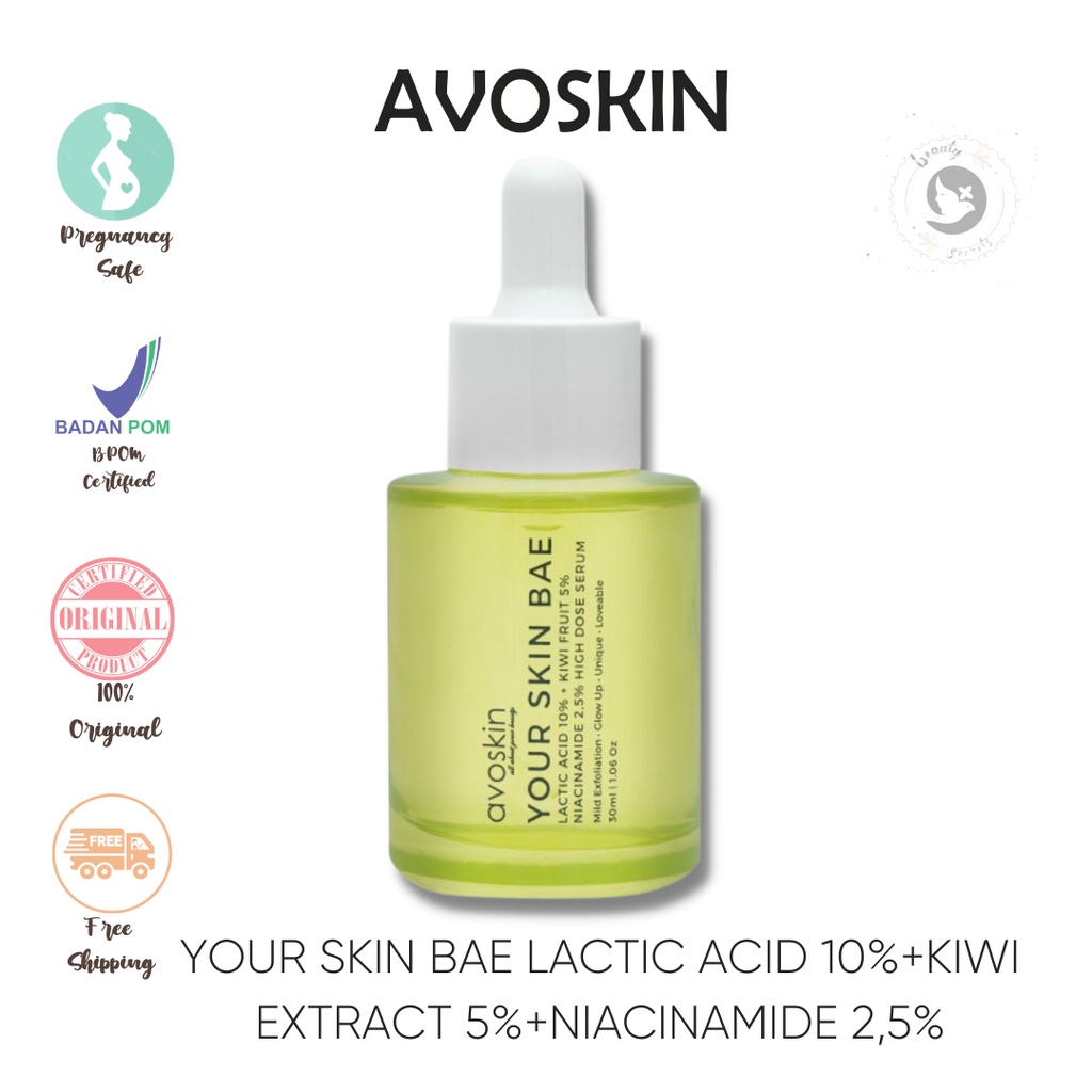 Jual AVOSKIN - Lactic Acid 10% + Kiwi Fruit 5% 30 ml | Shopee Indonesia