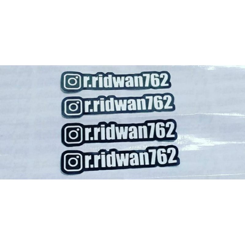 Jual MURAH CUSTOM NAMA IG (CUTTING STICKER) | Shopee Indonesia