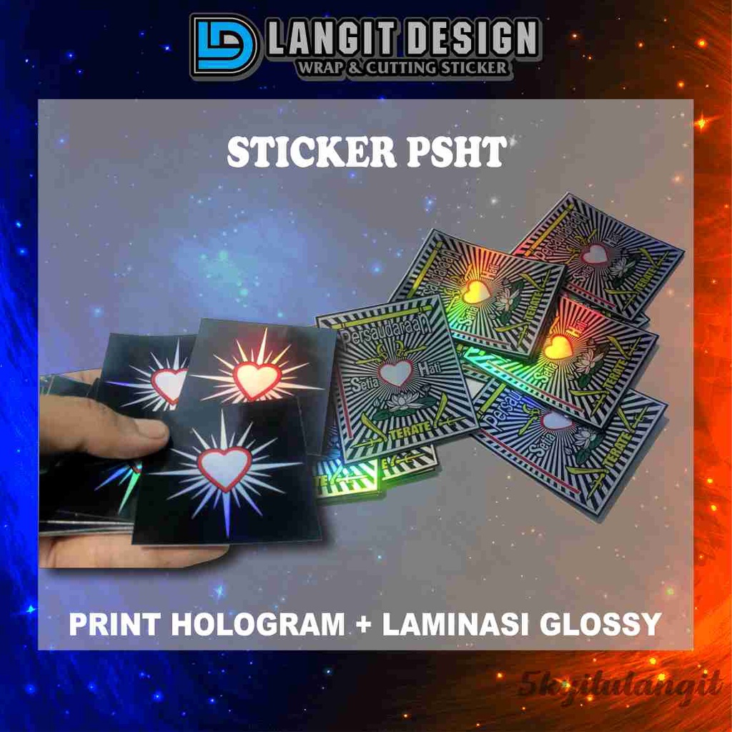 Jual Stiker PSHT hologram, stiker hati bersinar | Shopee Indonesia