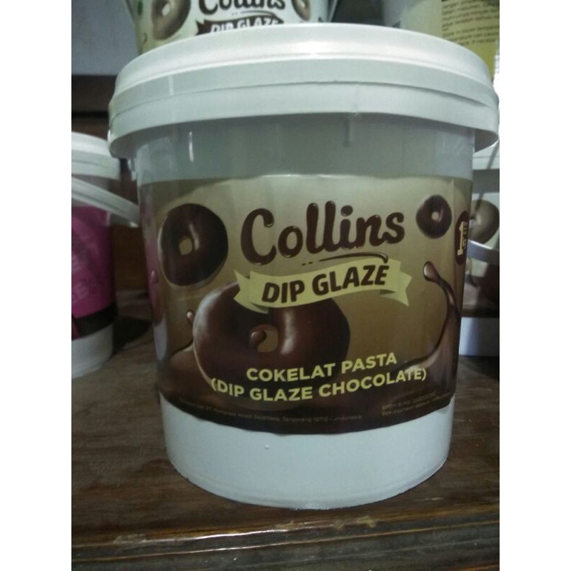 Jual Selai Collins DIP Glaze 1kg Choco Crunchy & All Varian | Shopee ...
