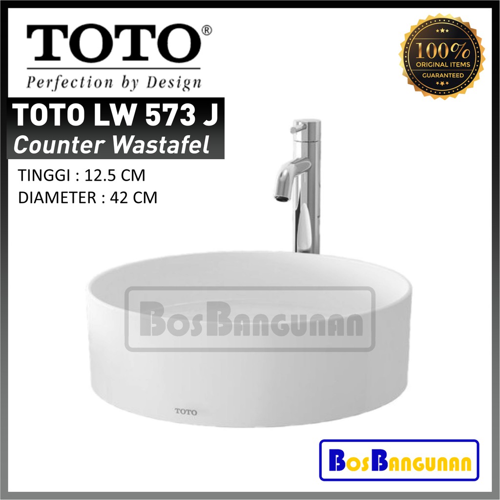 Jual Wastafel Counter TOTO LW 573 J / Washtafel Meja TOTO LW573J ...