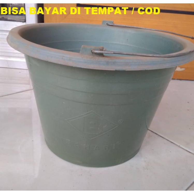 Jual EMBER PLASTIK WARNA HIJAU BAHARI / EMBER COR ANTI PECAH/ EMBER ...