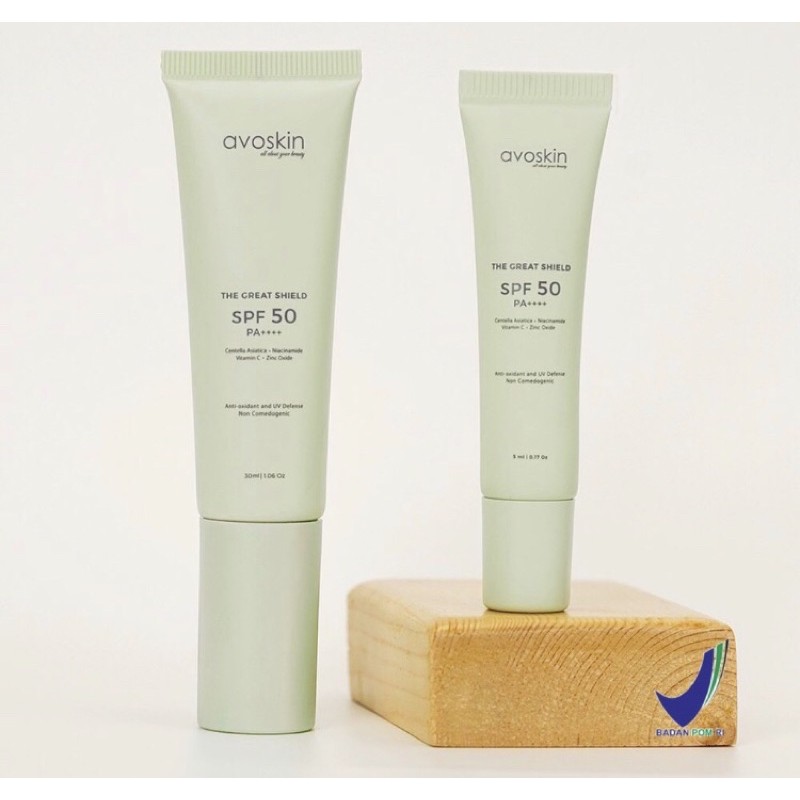 Jual AVOSKIN THE GREAT SHIELD SUNSCREEN SPF 50 PA++++ | Shopee Indonesia