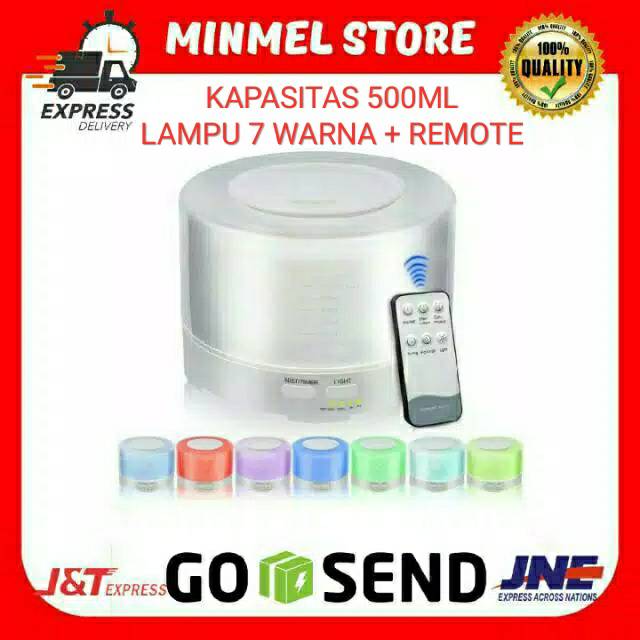Jual HUMIDIFIER AROMATHERAPY AIR DIFFUSER LAMPU LED 7 WARNA KAPASITAS ...