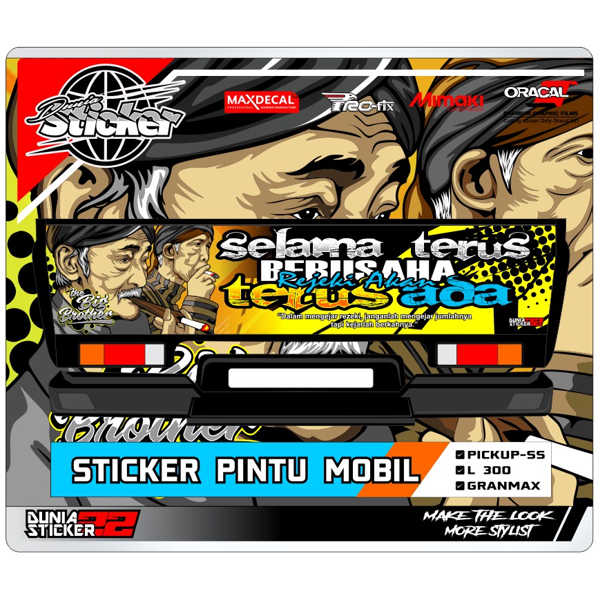 Jual Stiker Pintu Mobil PICK UP L300 / Carry SS / Futura / Grand Max ...