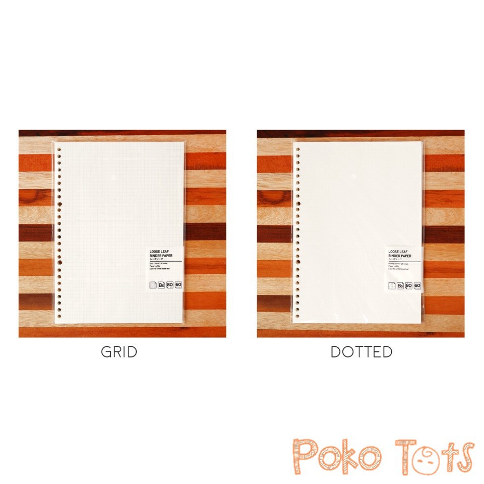 Jual PMM Loose Leaf Binder Paper B5 GRID/Dotted Isi Ulang Kertas File ...