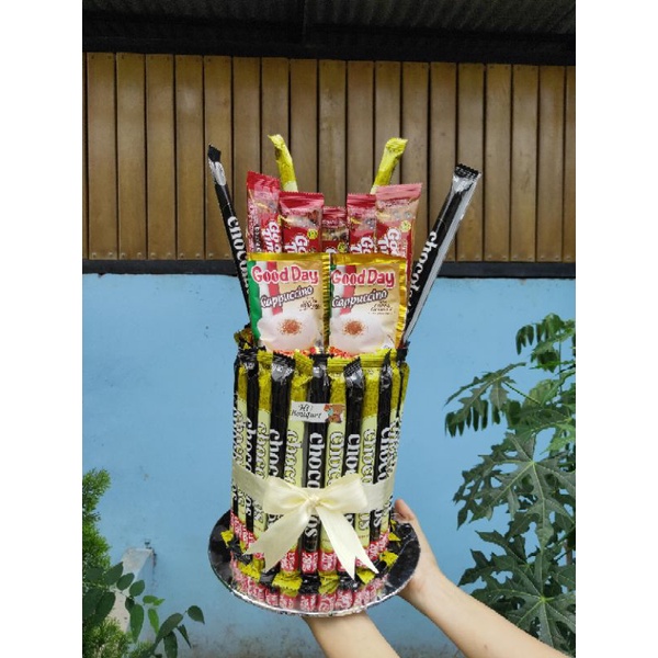 Jual Snack tower satu tingkat kopi | Snack tower untuk cowo/pria ...