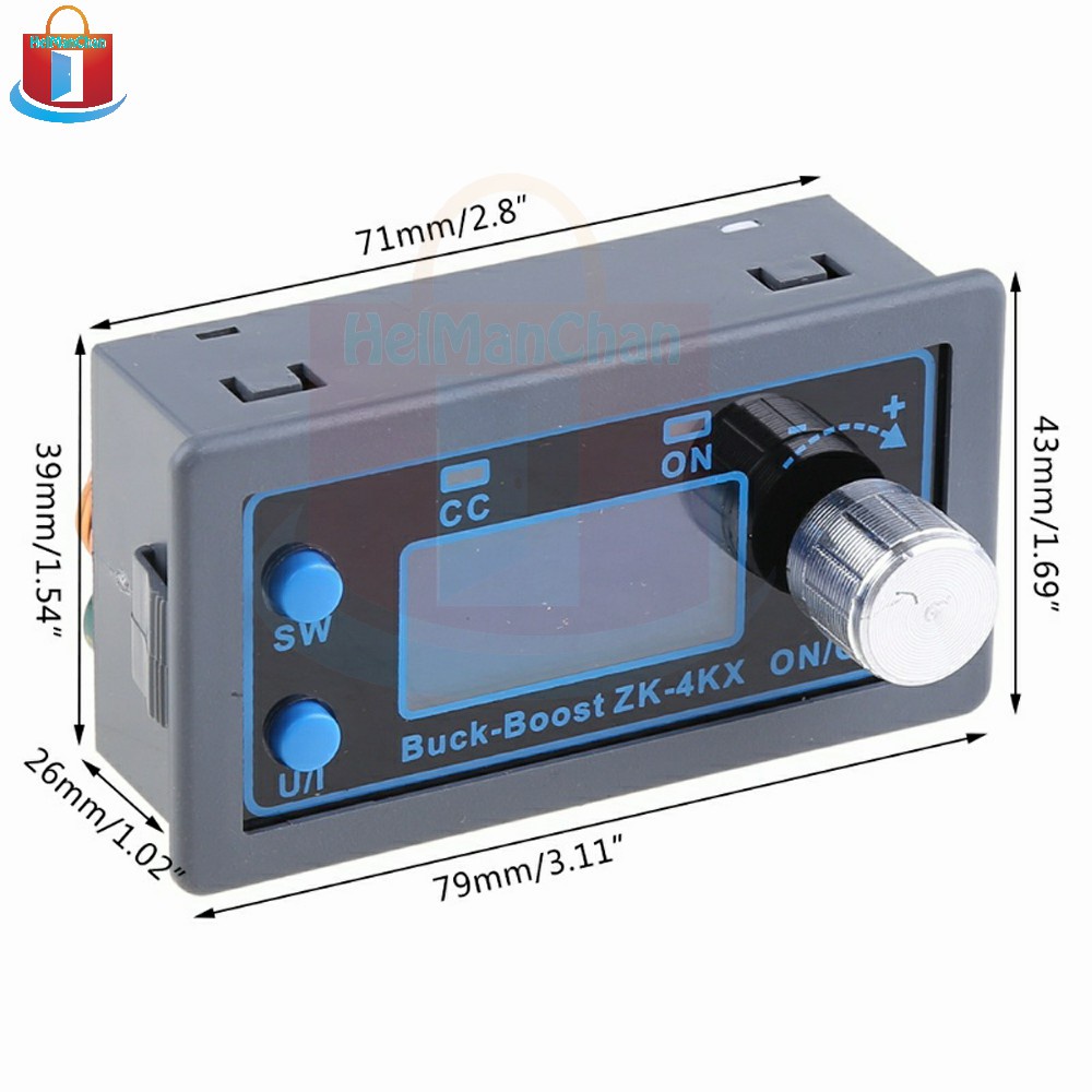 Jual ZK-4KX DC Step Up Down Buck Boost Converter ZK4KX CC CV 0.5-30V 4A ...