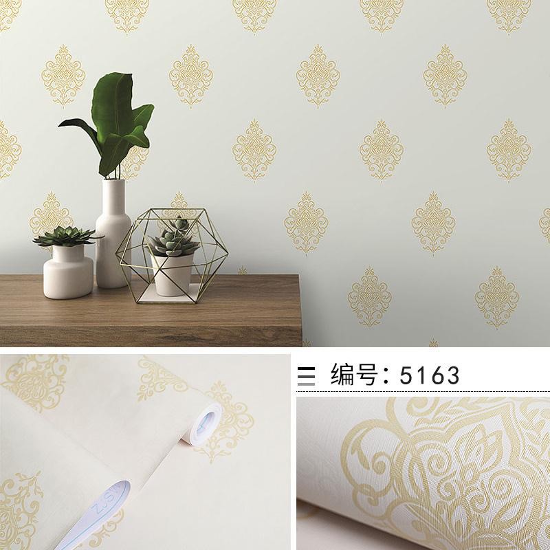 Jual Wallpaper Dinding Ukuran 45 Cm X 10 M Motif Batik Gold Classic Mas