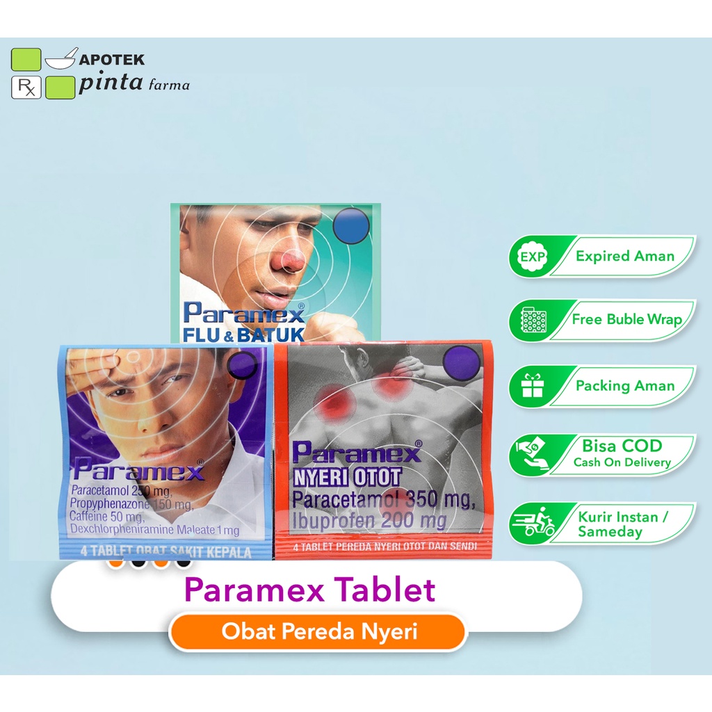 Jual Paramex 4 Tablet All Varian | Shopee Indonesia