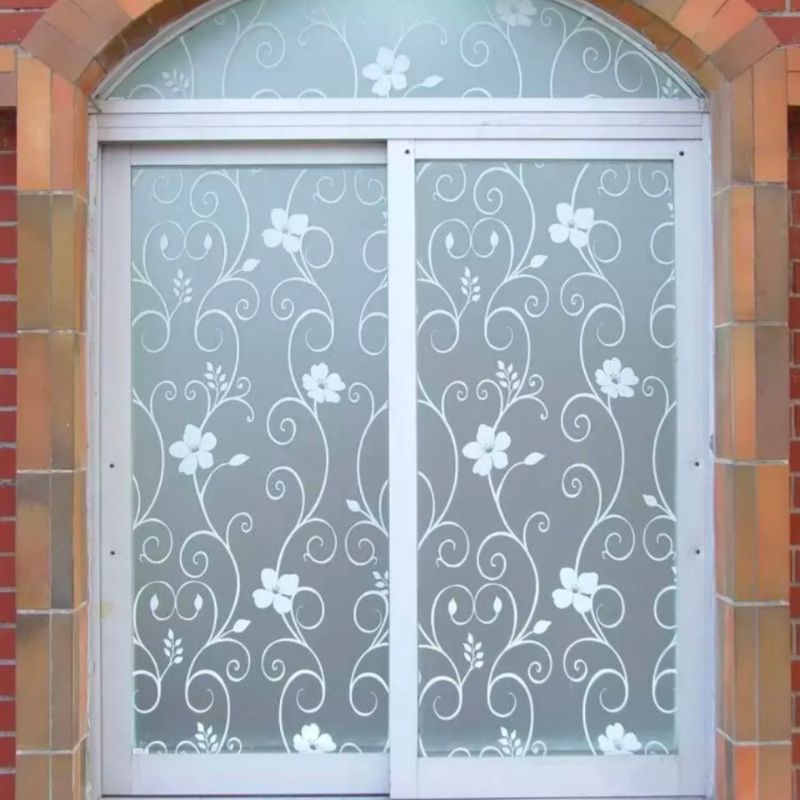 Jual STICKER KACA ANTI PANAS L122CMXP50CM TERMURAH BUNGA PUTIH SUPER ...