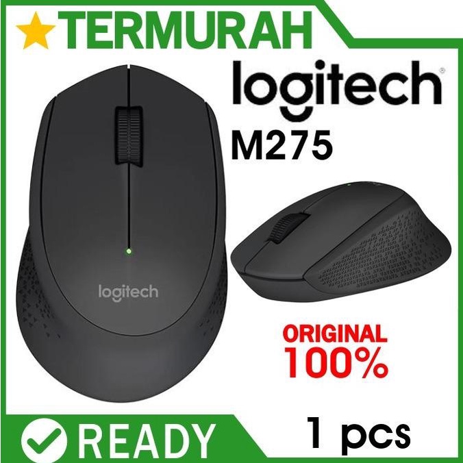 Jual Mouse Logitech M275 HITAM Wireless original | Shopee Indonesia