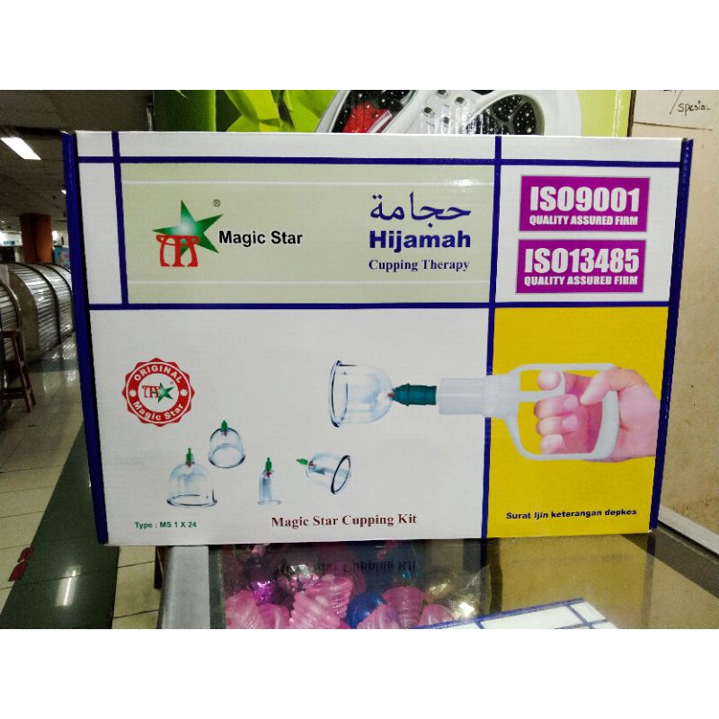 Jual Alat Cop Angin Alat Vacum HIJAMAH isi 24 cup Alat Therapy badan ...