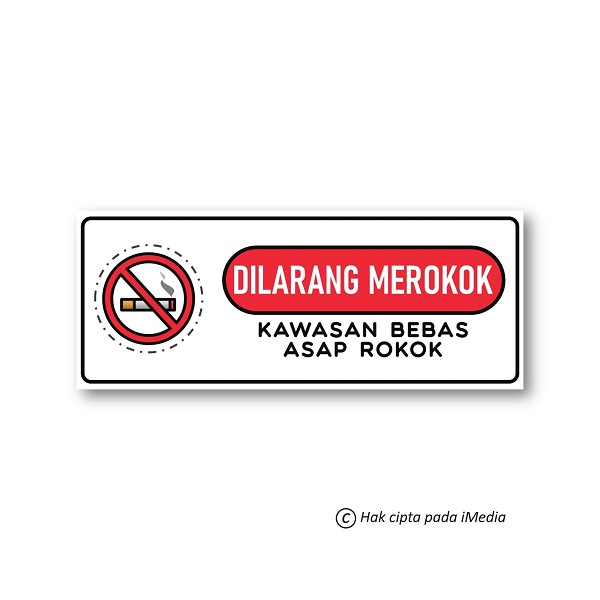 Jual STIKER DILARANG MEROKOK | STICKER NO SMOKING | STIKER PERINGATAN ...