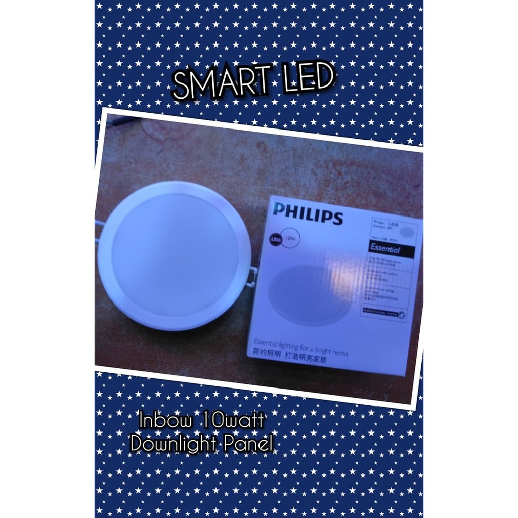 Jual Lampu Downlight Panel LED 10watt 10 Watt 10w White Wwh Philips ...