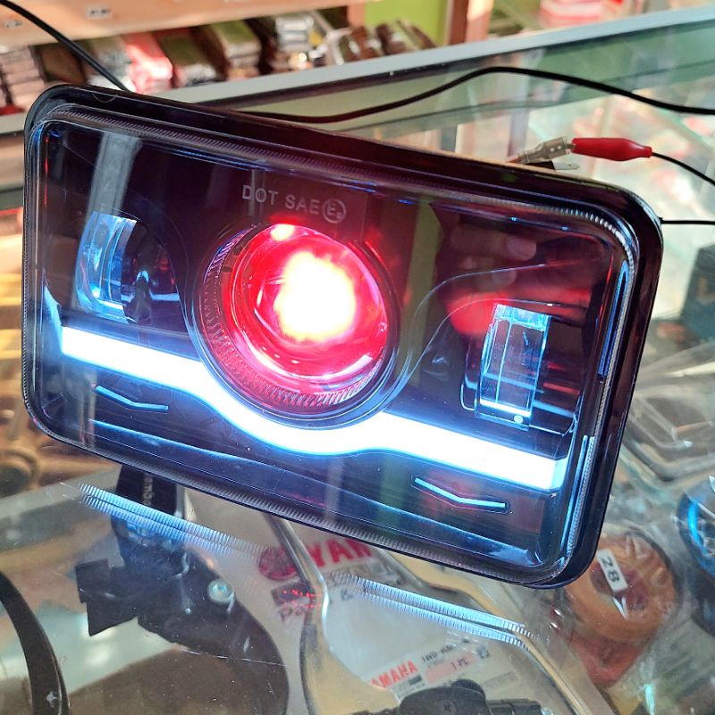 Jual Lampu led daymaker plus sekat akrilik untuk lampu kotak 5T5 rx ...