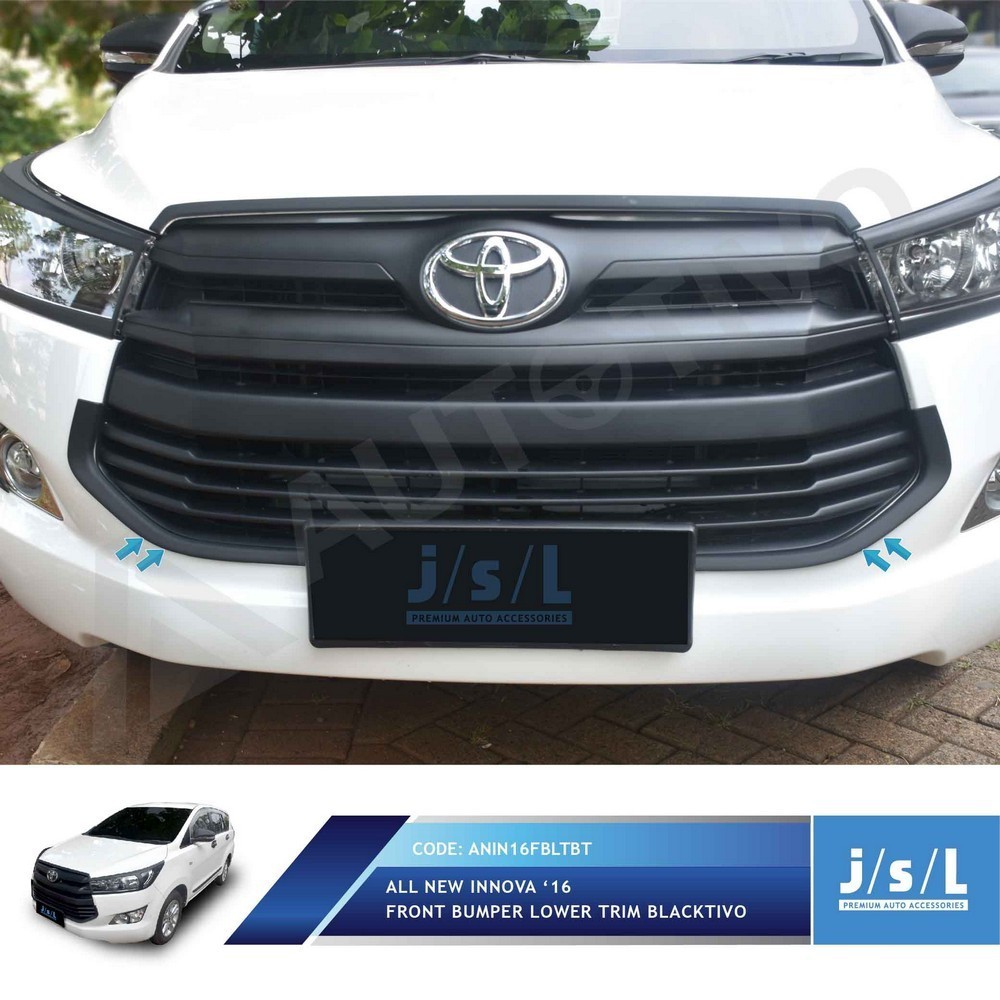 Jual JSL List Bumper Depan Innova Reborn Blacktivo Front Lower Bumper ...