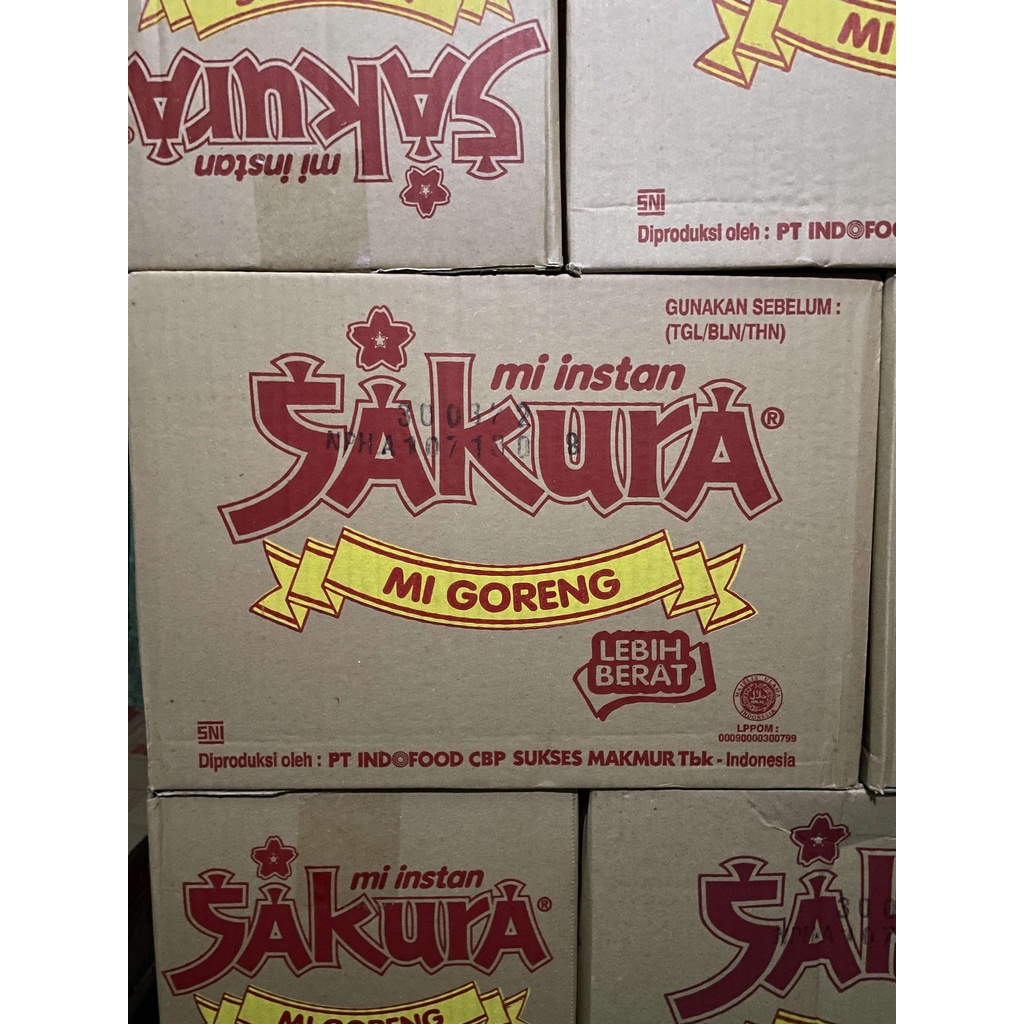Jual Mie Goreng Merk/Cap Sakura Kardus isi 40 bungkus | Shopee Indonesia