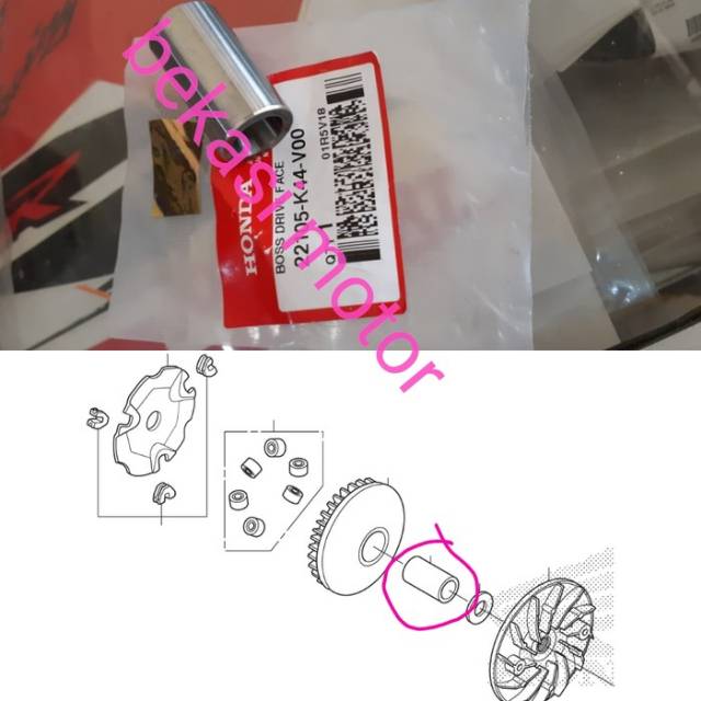 Jual boss drive bos rumah roller honda beat street eco digital beat esp ...