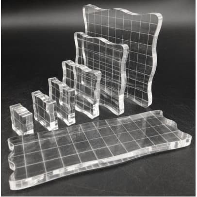 Jual Alas Stempel Transparan - 7 Shape Acrylic Stamp Block (1pc ...