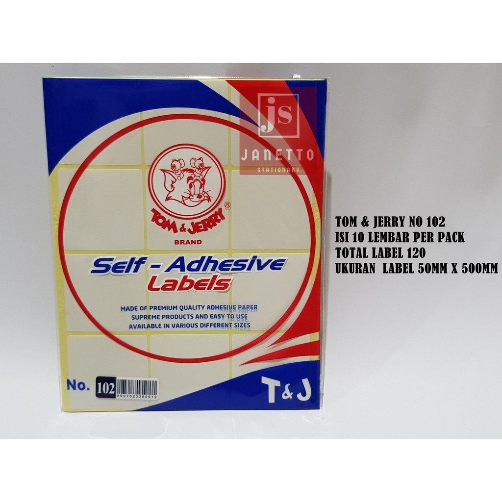 Jual Label Tom N Jerry No 102 | Shopee Indonesia