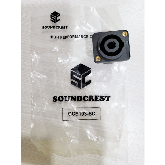Jual Socket spikon SOUNDCREST GCE 103-SC hitam ( original ) Spicon ...