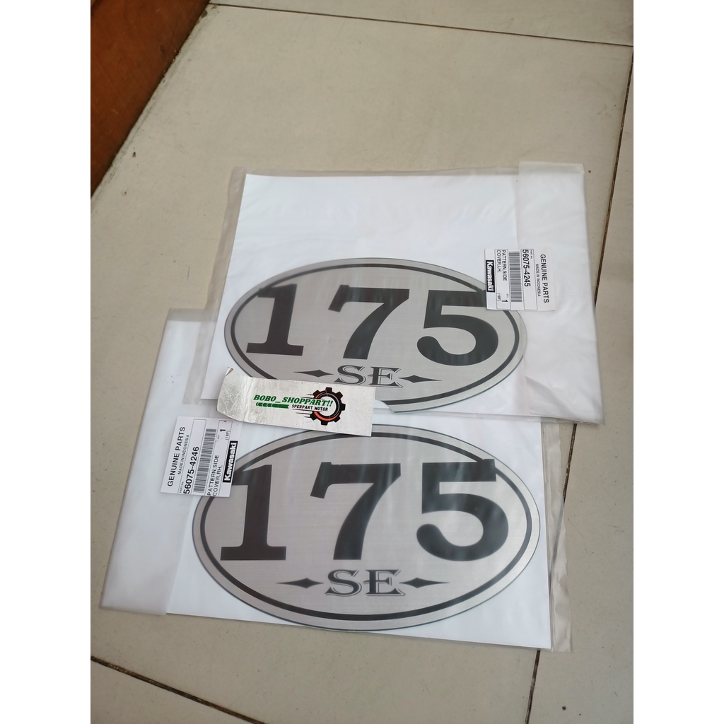Jual stiker sticker label 175 bok aki set w175 original | Shopee Indonesia