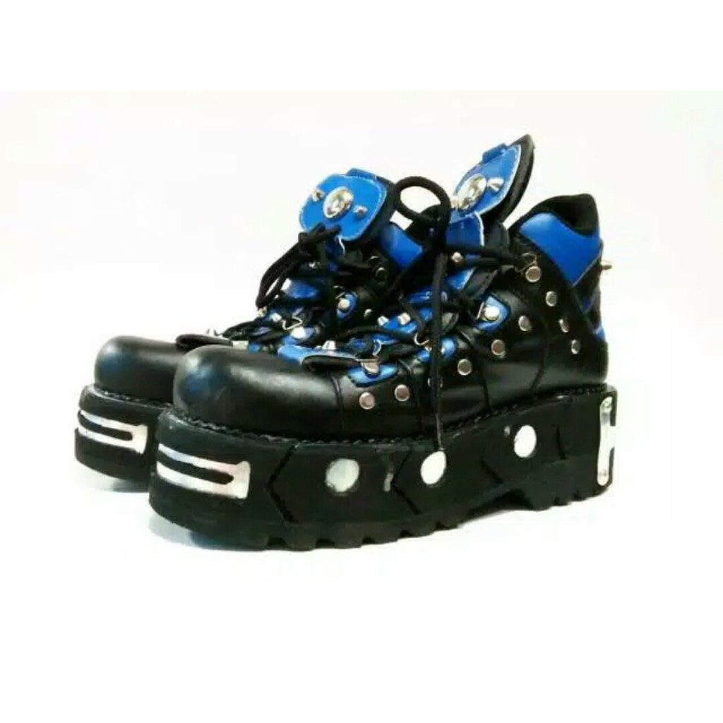Jual Sepatu rocker pria boots tinggi asesoris manggung | Sepatu ...
